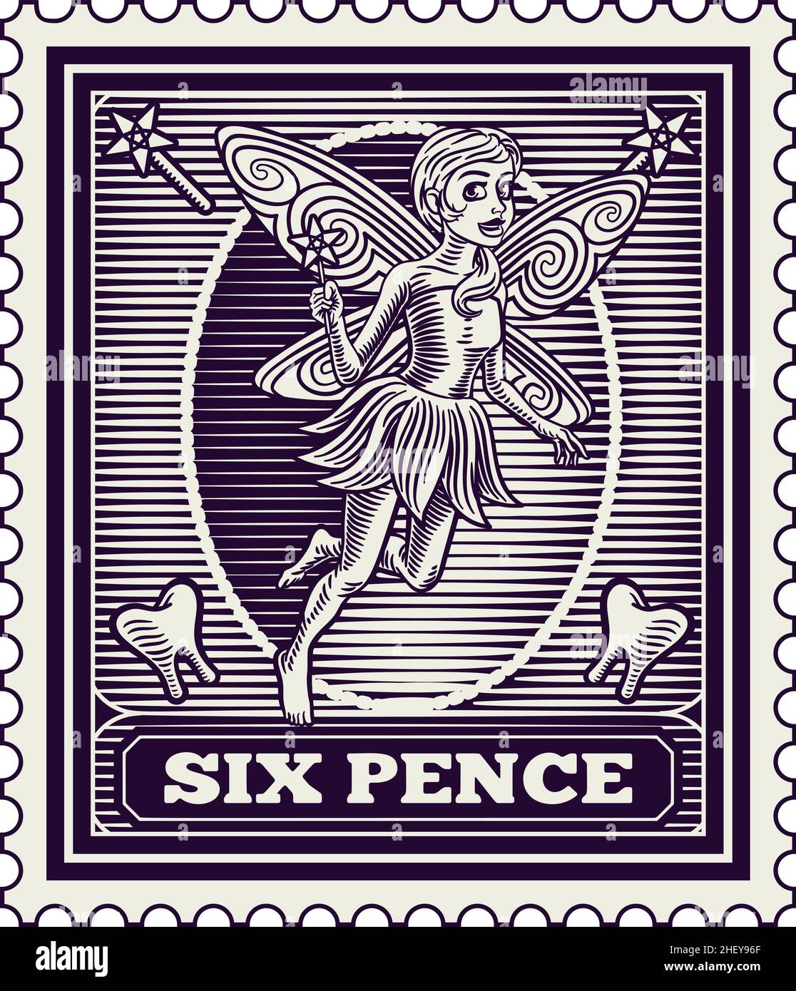 Postage mark cartoon Cut Out Stock Images & Pictures - Alamy