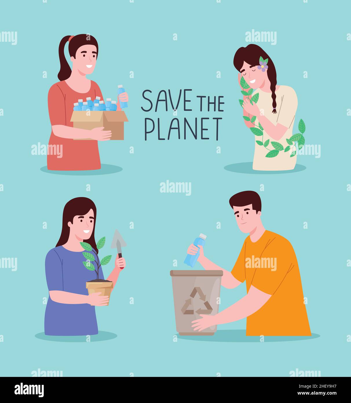 save the planet design Stock Vector Image & Art - Alamy