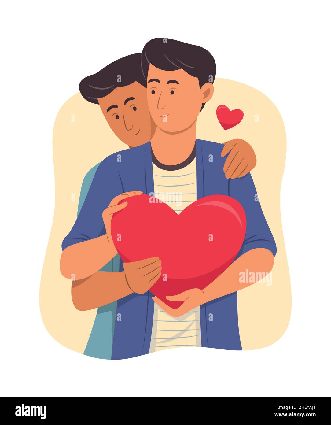 Gay couple cartoon Stock Vector Images - Alamy
