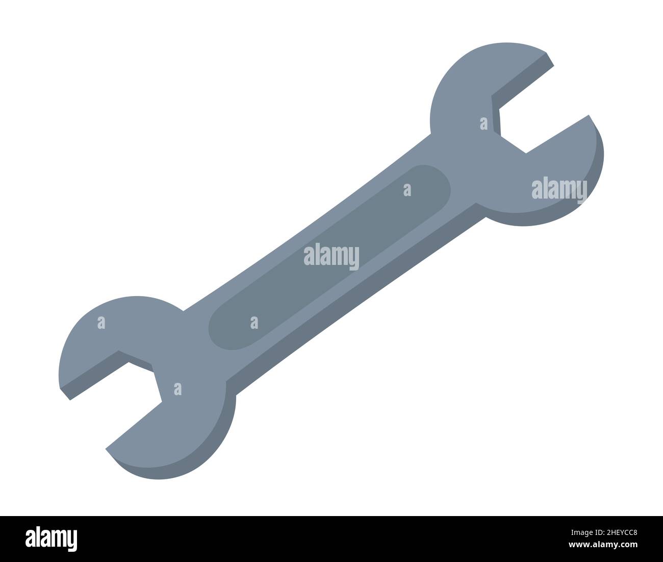 Wrench in cartoon style. Classic work tool Stock Vector Image & Art - Alamy