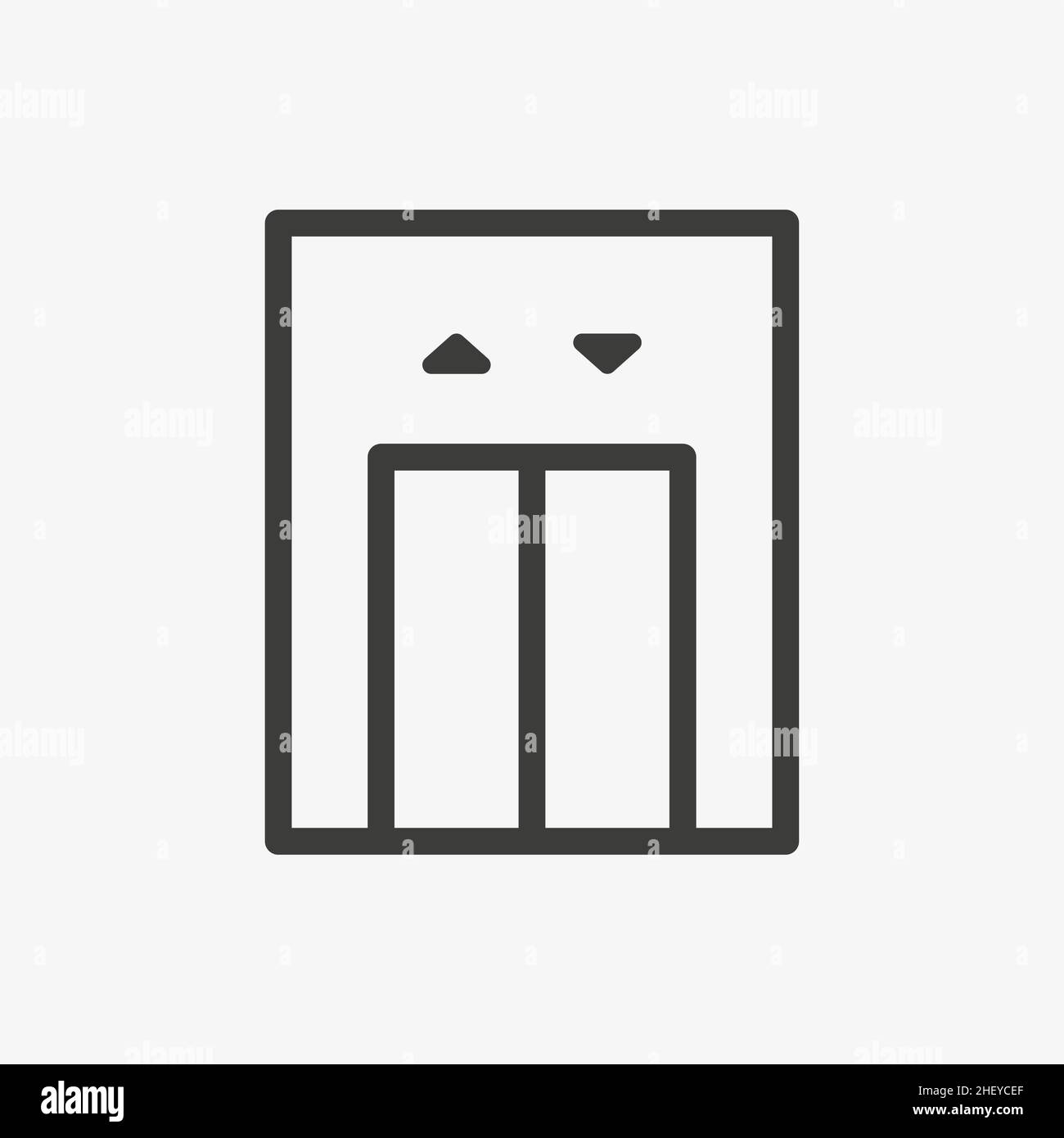 Lift door vector icon. Elevator outline icon Stock Vector Image & Art ...