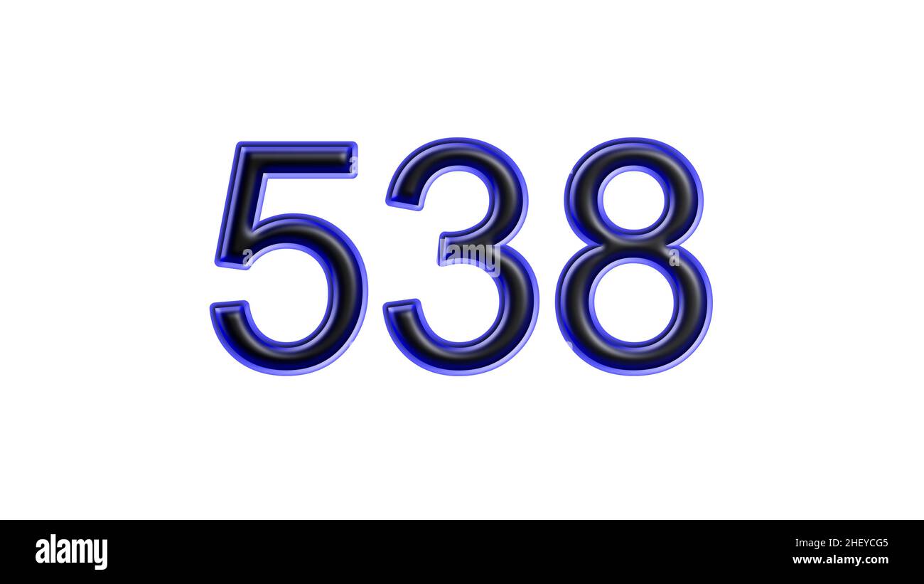 3d number 538 hi-res stock photography and images - Alamy