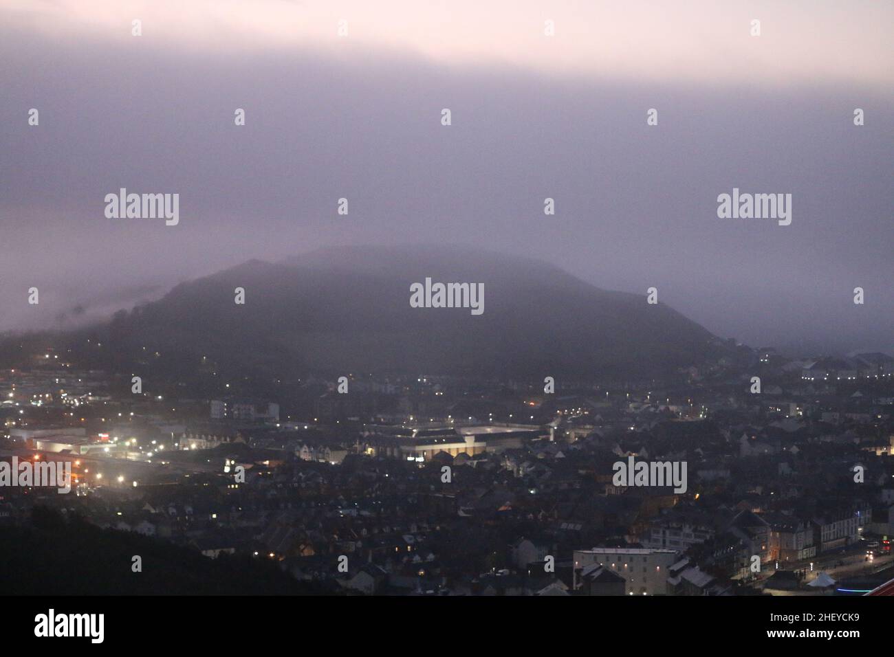 Aberystwyth Wales UK weather 13th January 2022 . A cold start to the ...