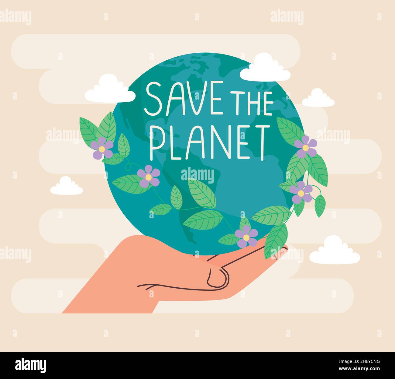 label of save the planet Stock Vector Image & Art - Alamy