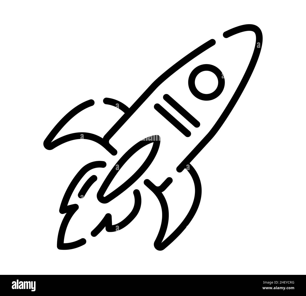 Space shuttle flat icon. Pictogram for web. Line stroke. Rocket ...