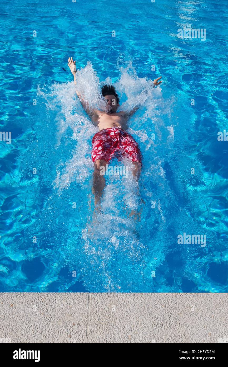Flying in swimsuit hi-res stock photography and images - Alamy