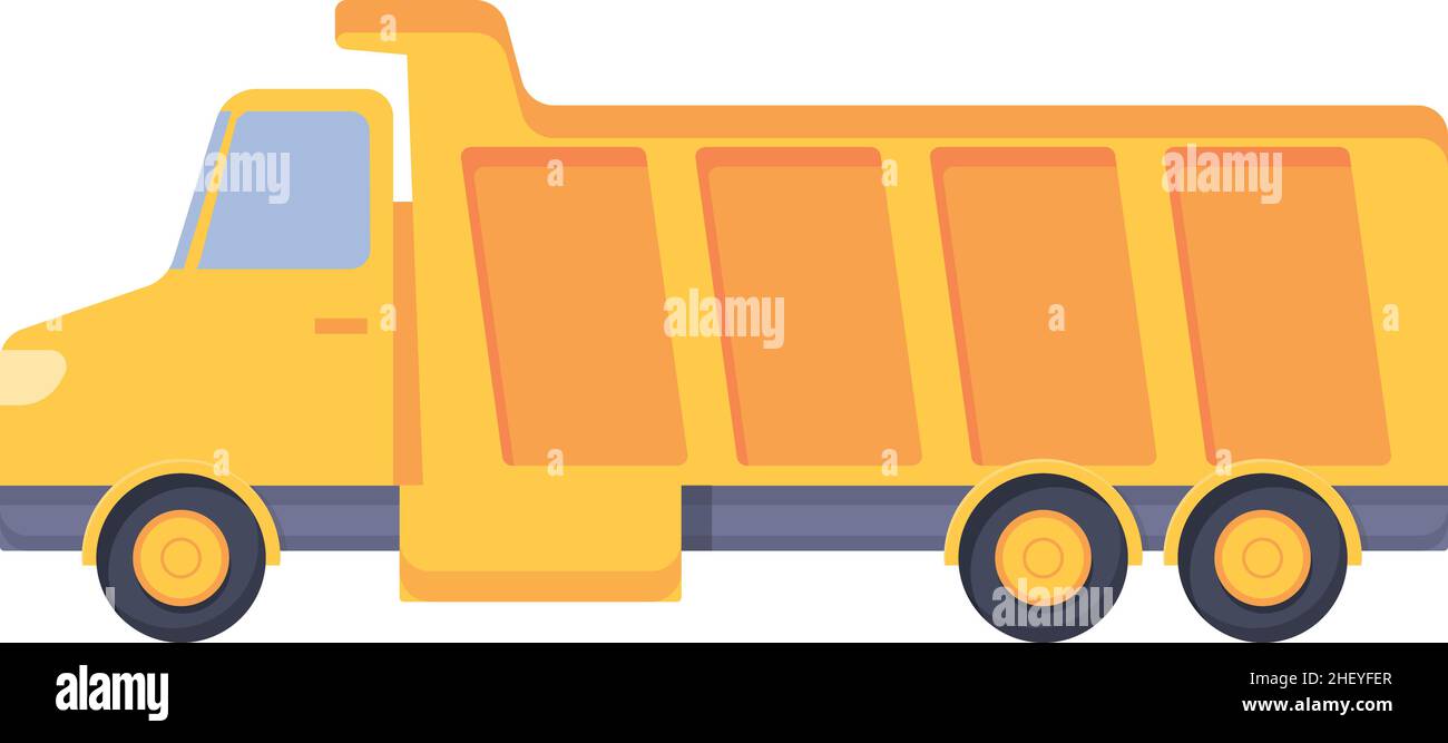 Truck icon cartoon vector. Construction industry. Work top Stock Vector ...