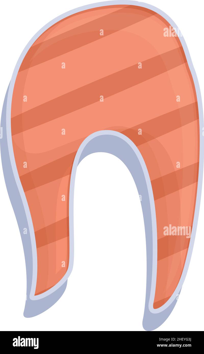 Grill red fish icon cartoon vector. Cook bbq. Steak roast Stock Vector ...