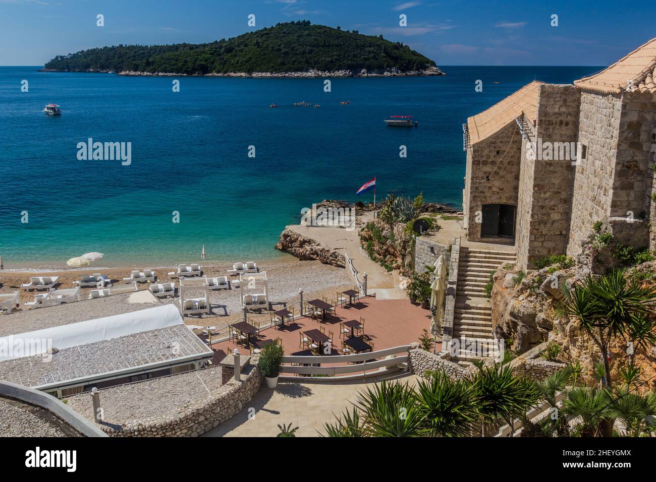 Banje beach in Dubrovnik, Croatia Stock Photo - Alamy