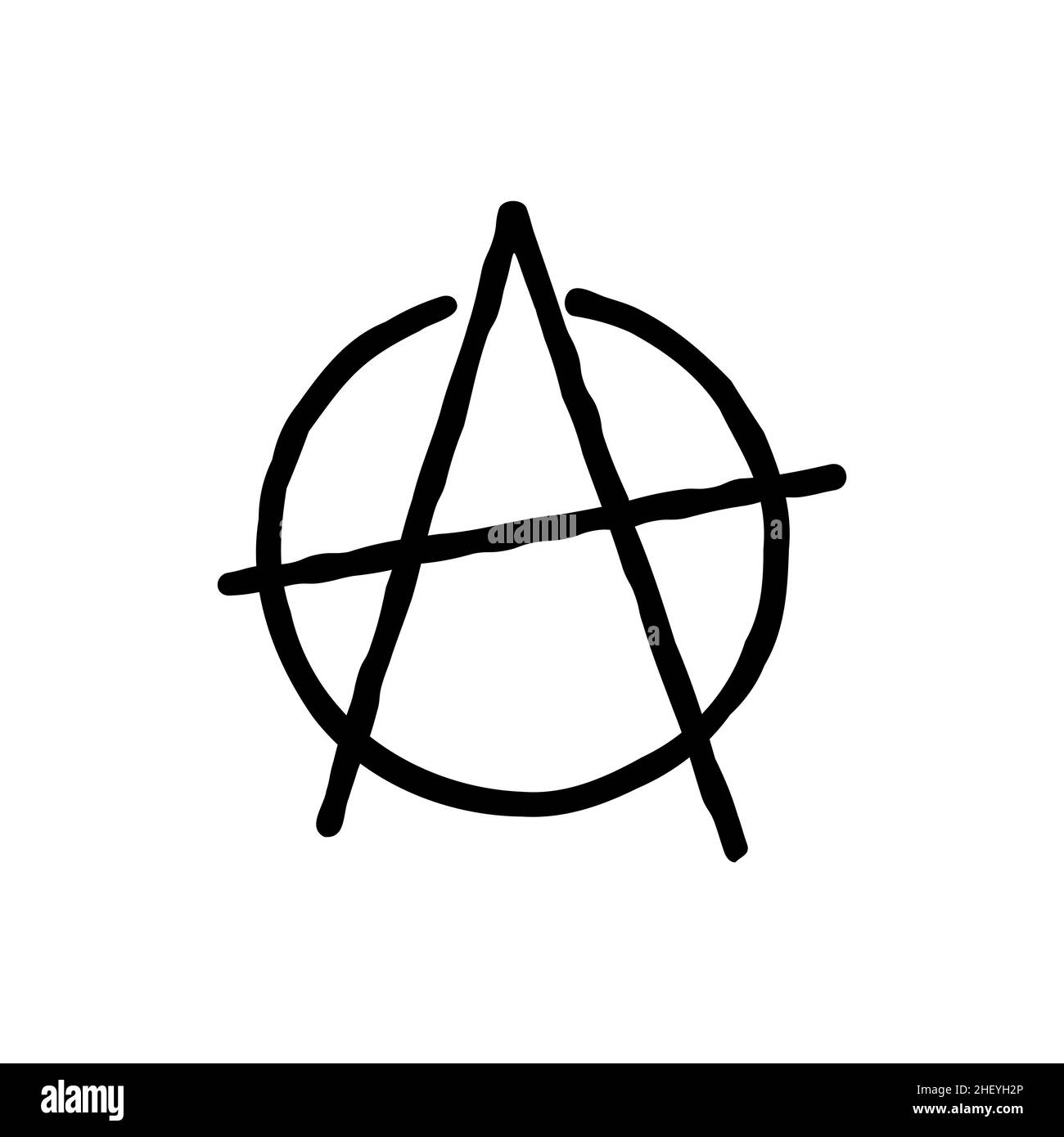 Flat design anarchy symbol logo Vector illustration Stock Vector Image ...