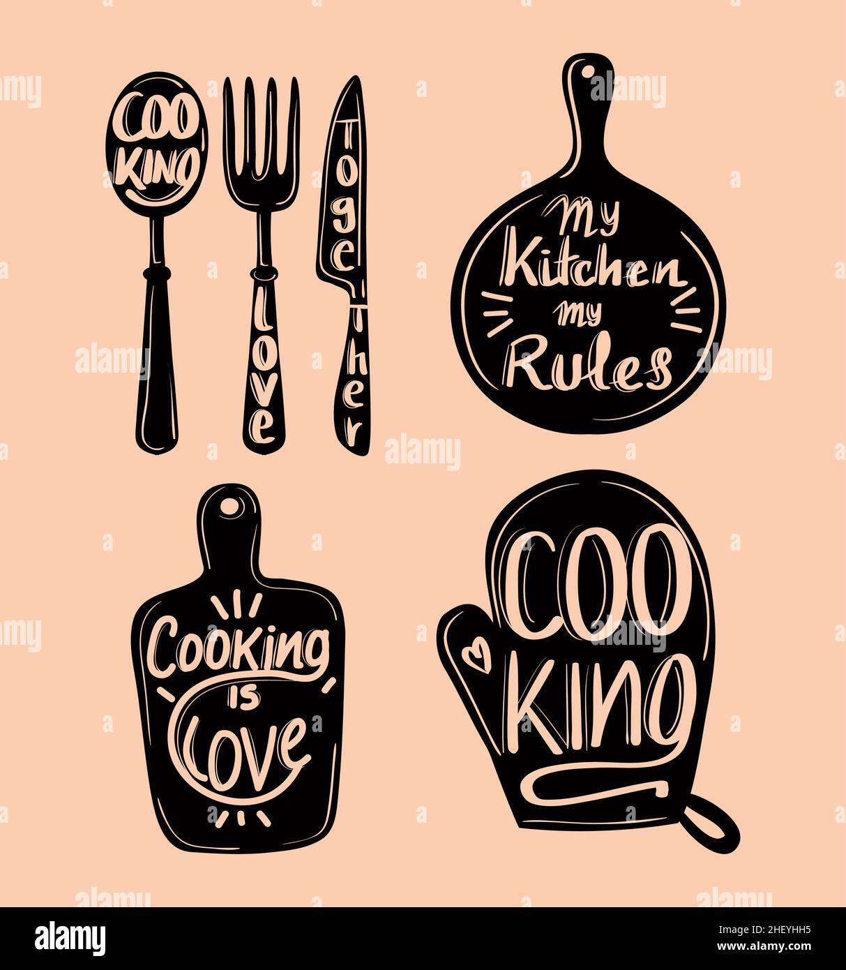 Cookery four Stock Vector Images - Alamy
