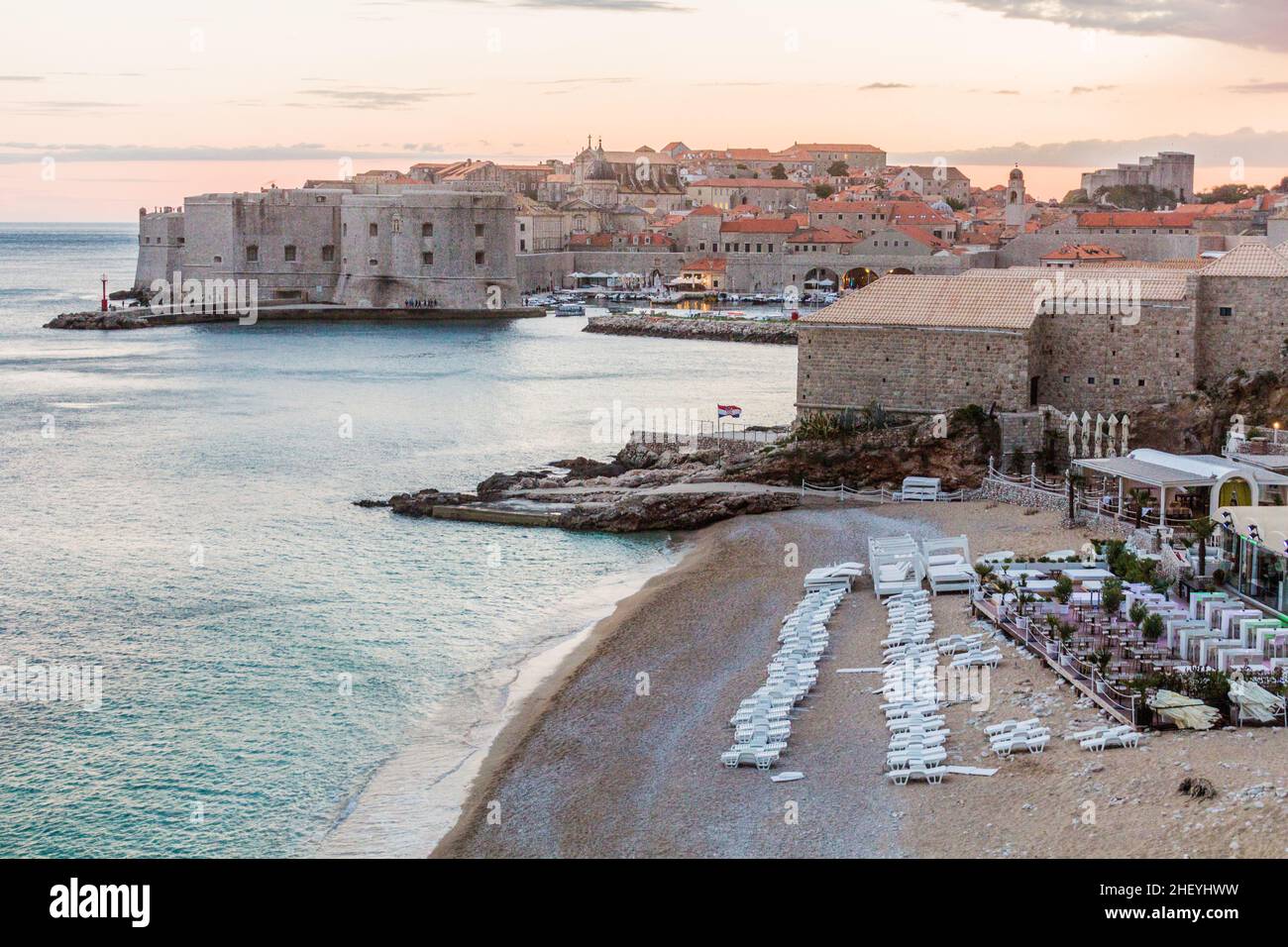 Banje beach sunset hi-res stock photography and images - Alamy