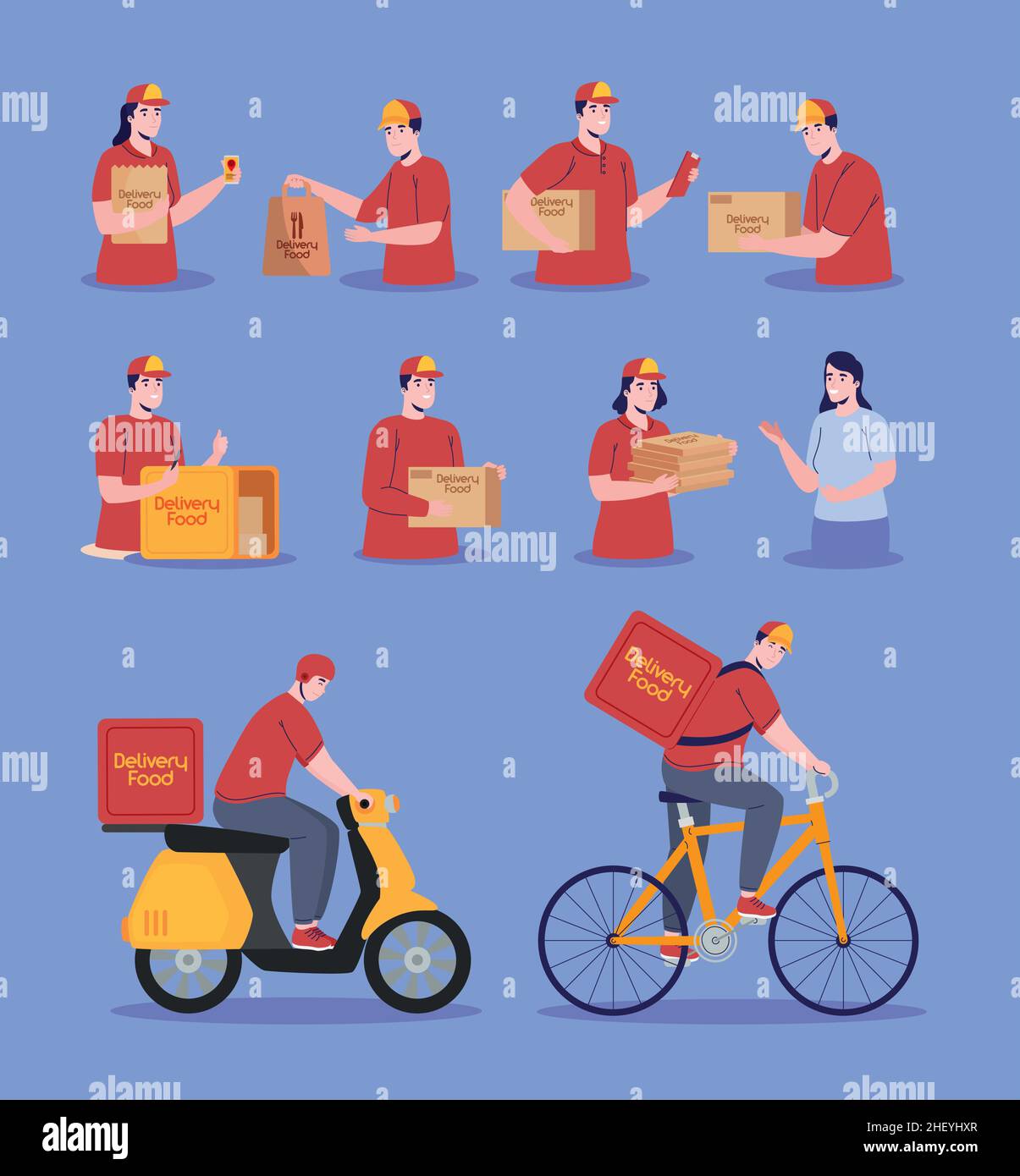 Women deliver Stock Vector Images - Alamy