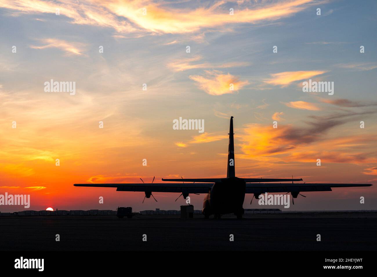 Ali Al Salem Air Base, Kuwait. 14th Nov, 2021. A U.S. Air Force C-130J ...