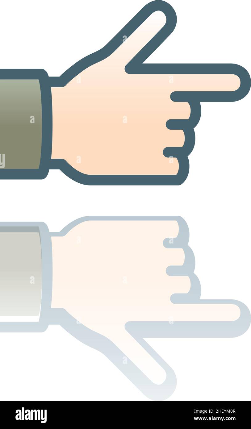 Finger pointing icon graphic hi-res stock photography and images - Alamy