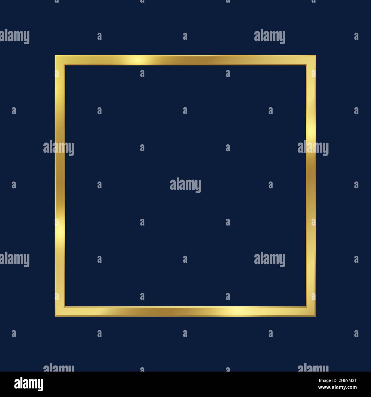 Realistic golden frame design Vector illustration Stock Vector Image ...