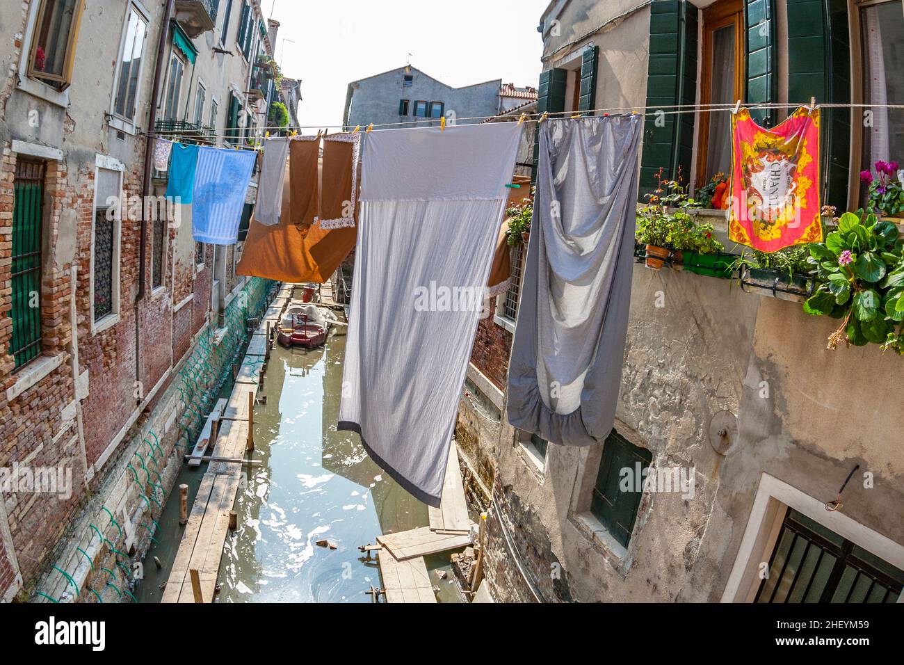 Washing clothes in a canal hi-res stock photography and images - Alamy