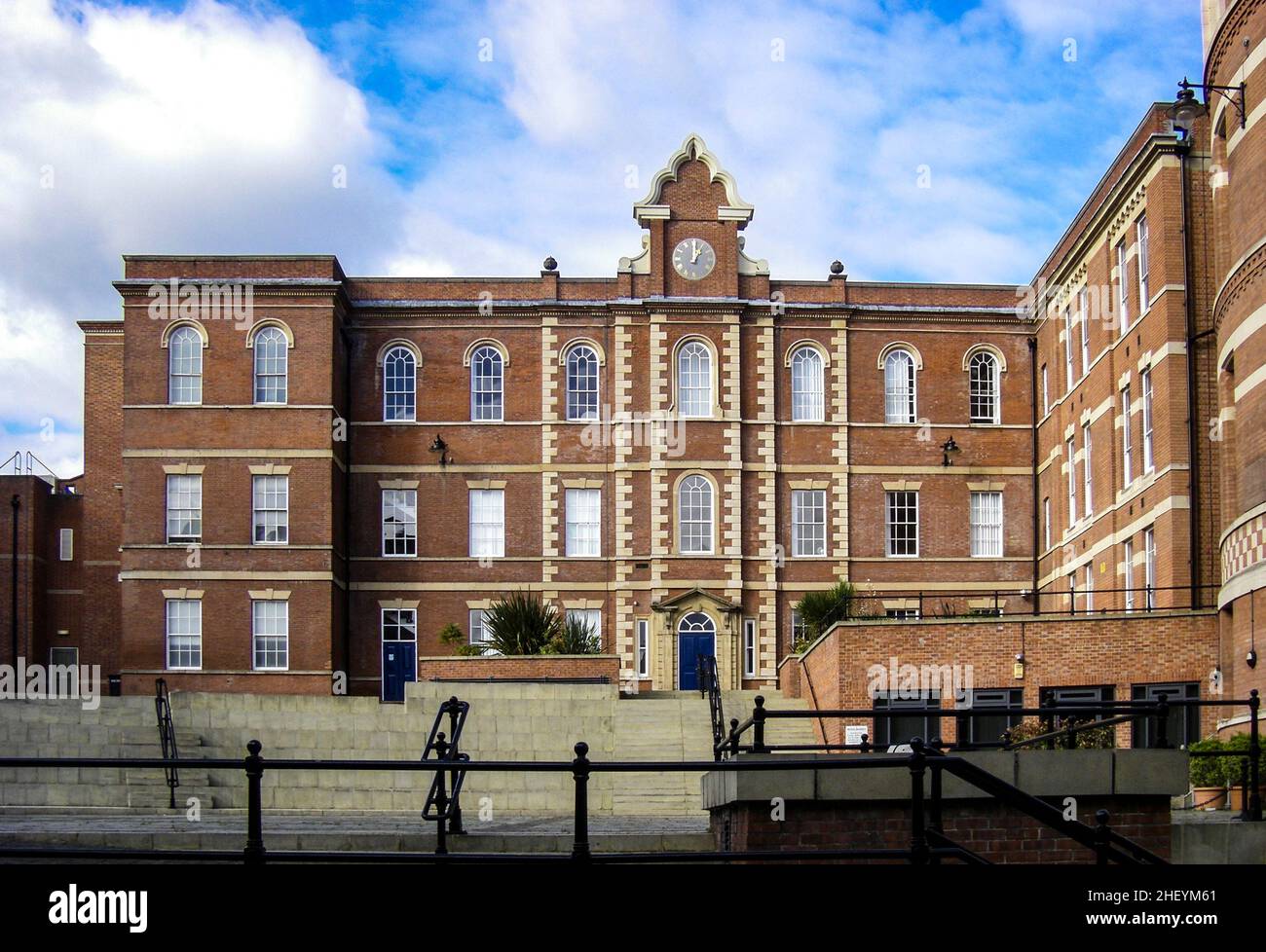 typical old brick buildings in the english town of Nottingham Stock ...