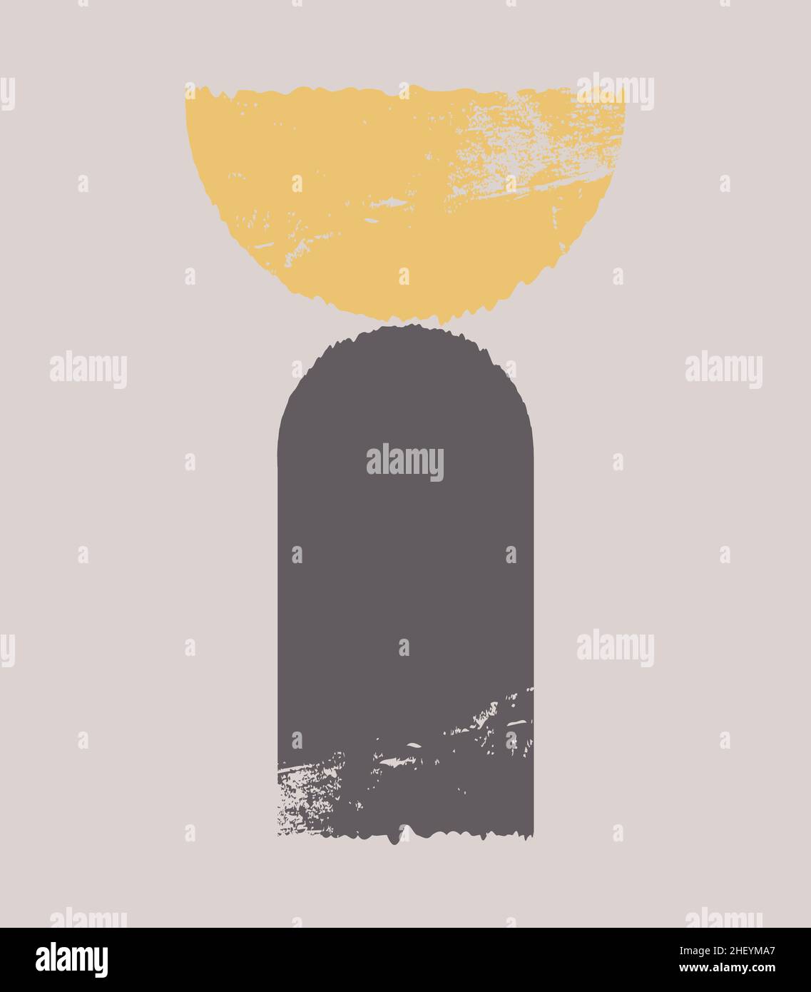 Simple forms. A set of postcards, posters, backgrounds with abstract ...