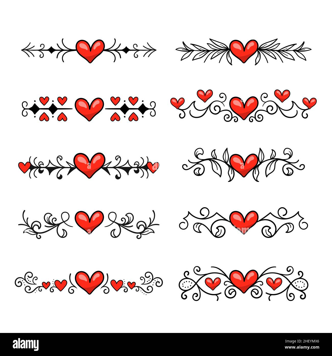 Fancy Scroll Heart Design