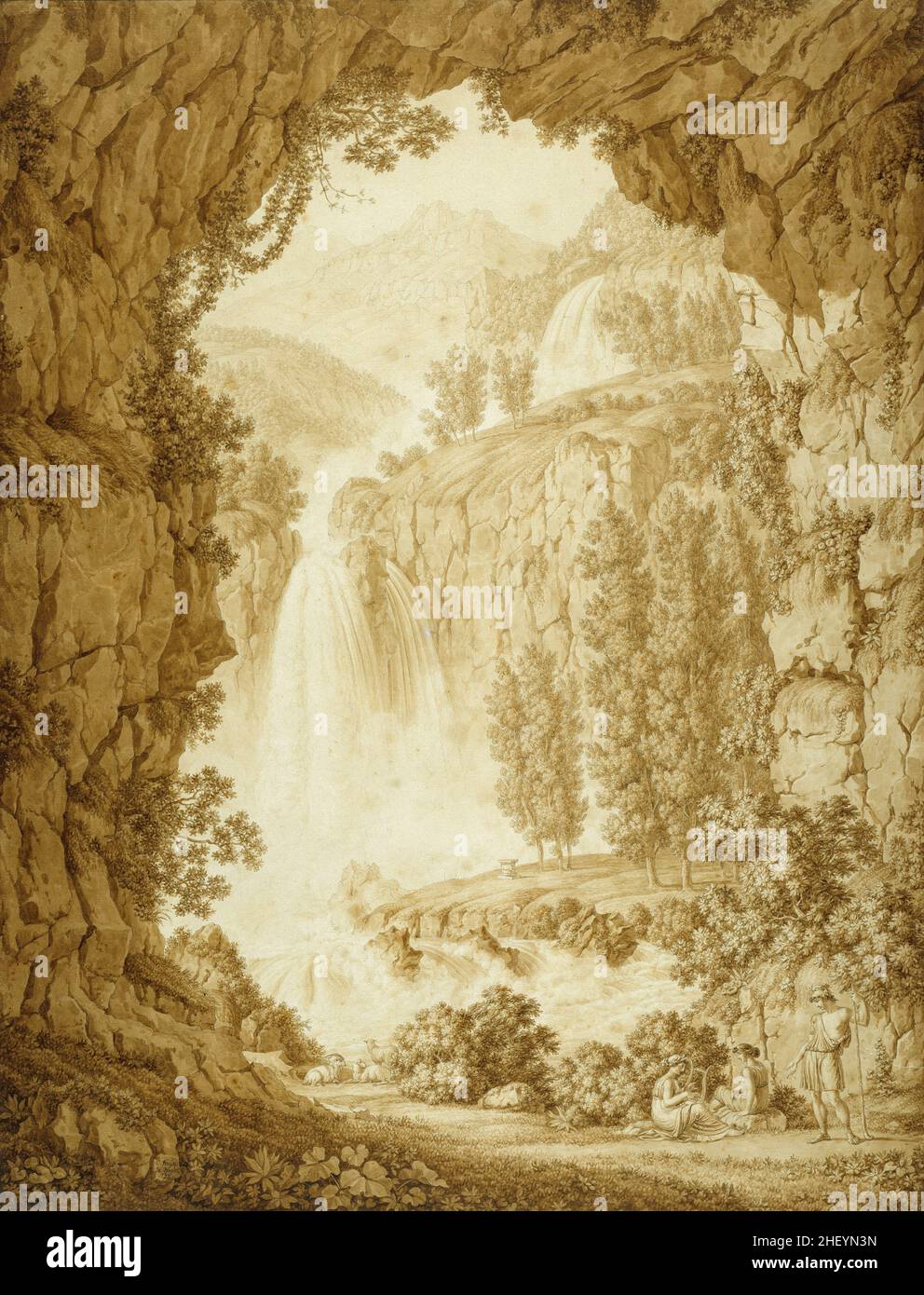 History Historic Vintage Old Photograph Archive Waterfall High ...