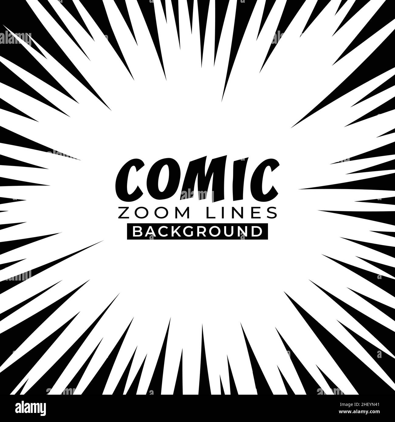 Background of radial lines for comic books. Comic zoom, speed, radial ...
