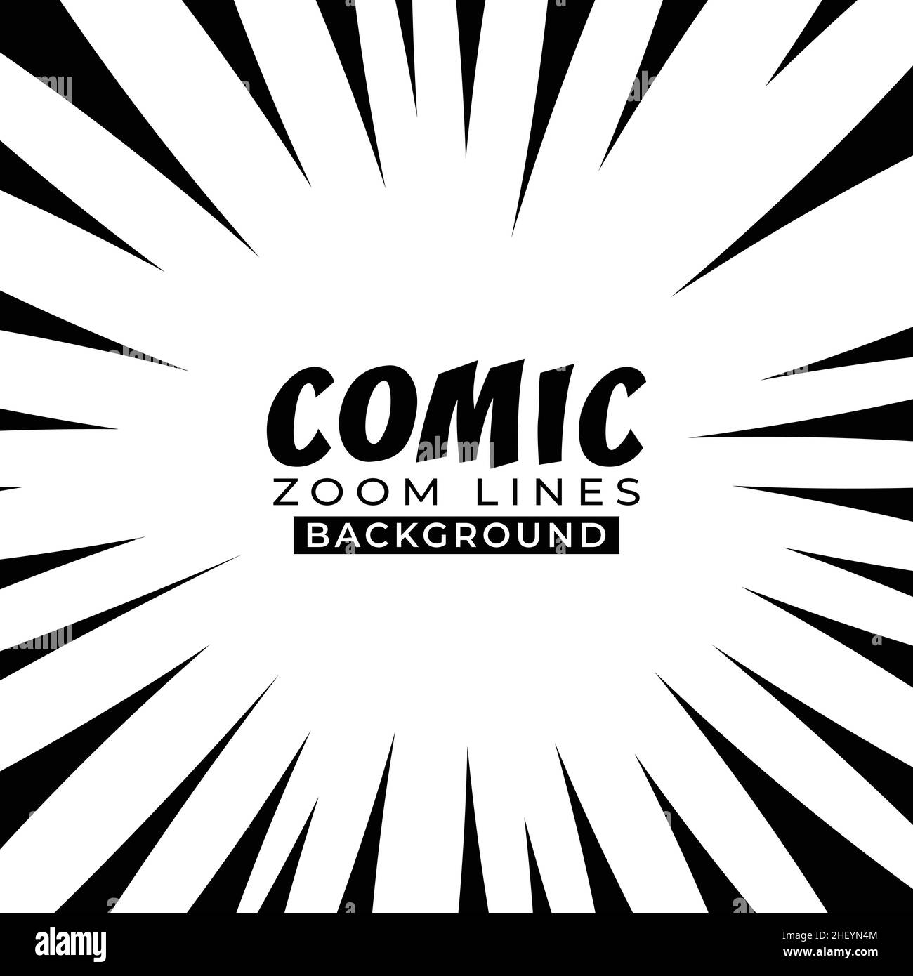 Background of radial lines for comic books. Comic zoom, speed, radial ...
