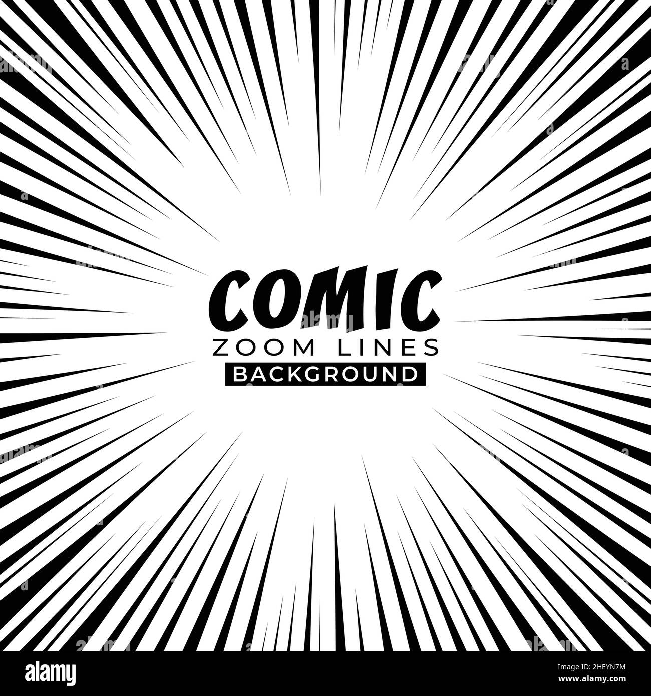 Background of radial lines for comic books. Comic zoom, speed, radial ...