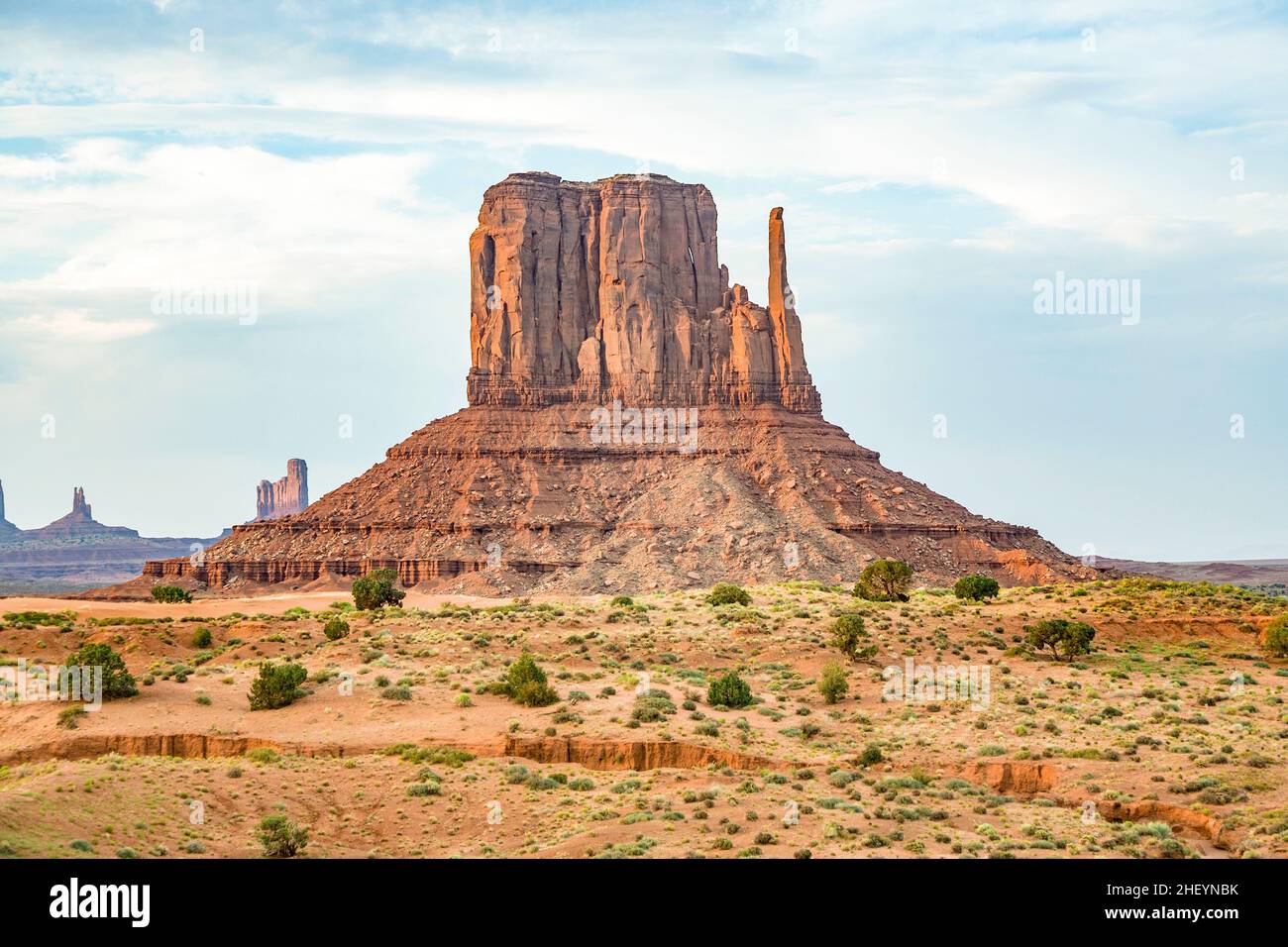famous West Mittens Butte in monument valley Stock Photo - Alamy