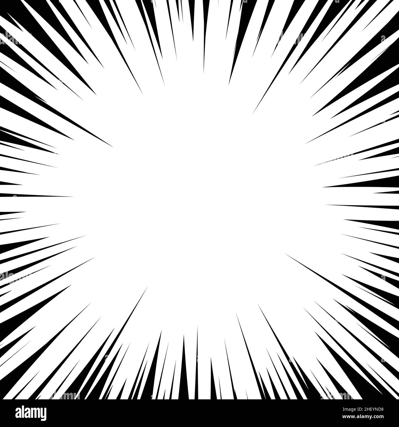 Background of radial lines for comic books. Comic zoom, speed, radial ...