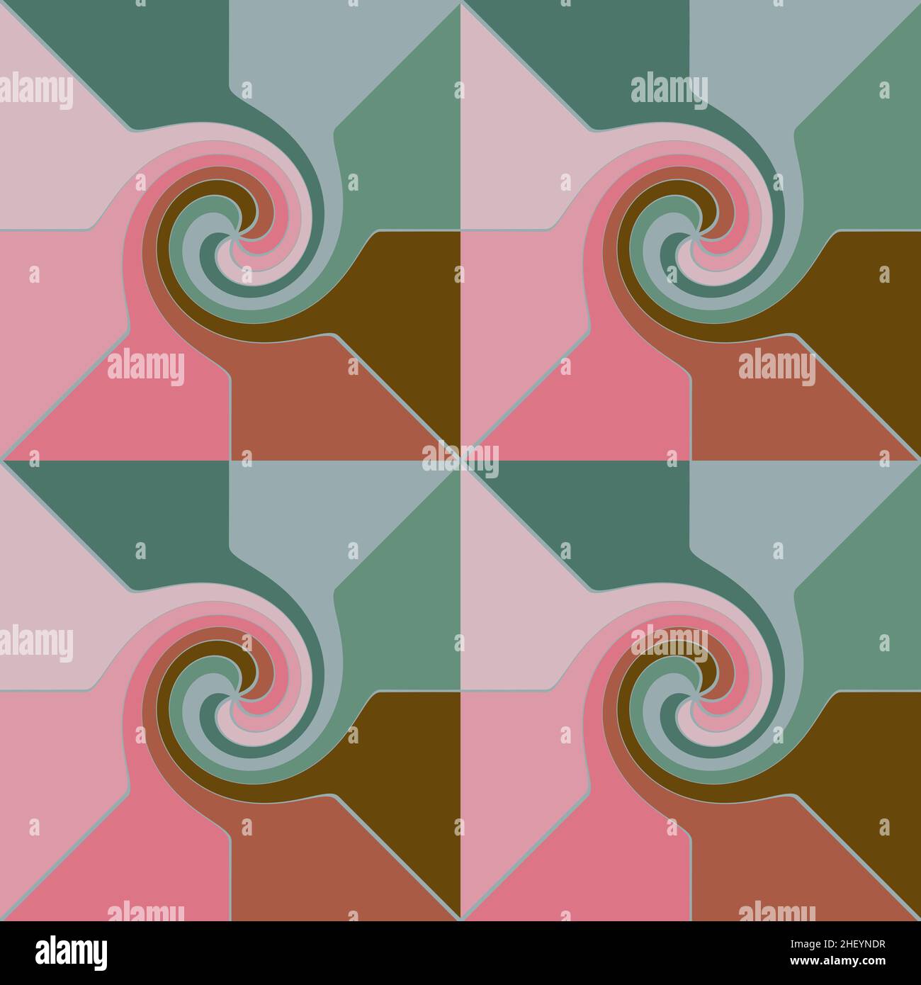 Abstract zigzag seamless spiral pattern for fabrics and textiles and ...