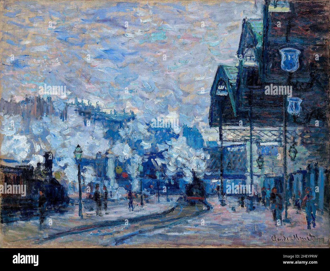 Monet saint lazare station hi-res stock photography and images - Alamy