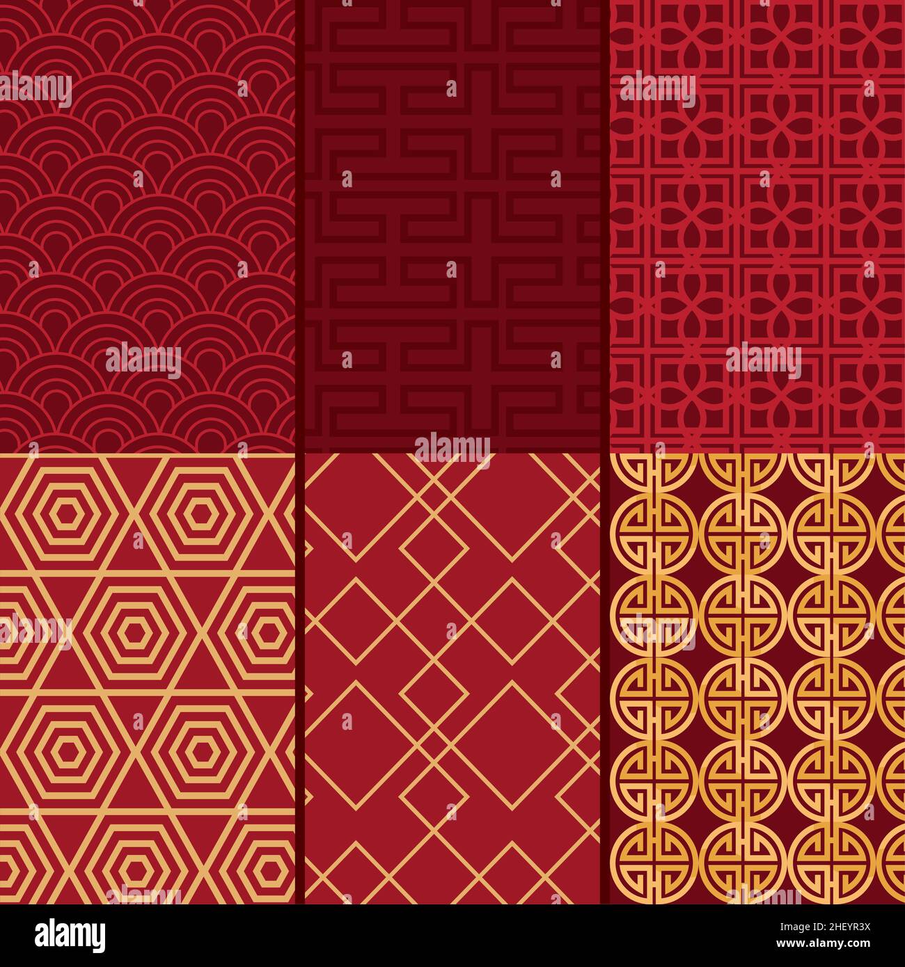 chinese style red backgrounds Stock Vector Image & Art - Alamy