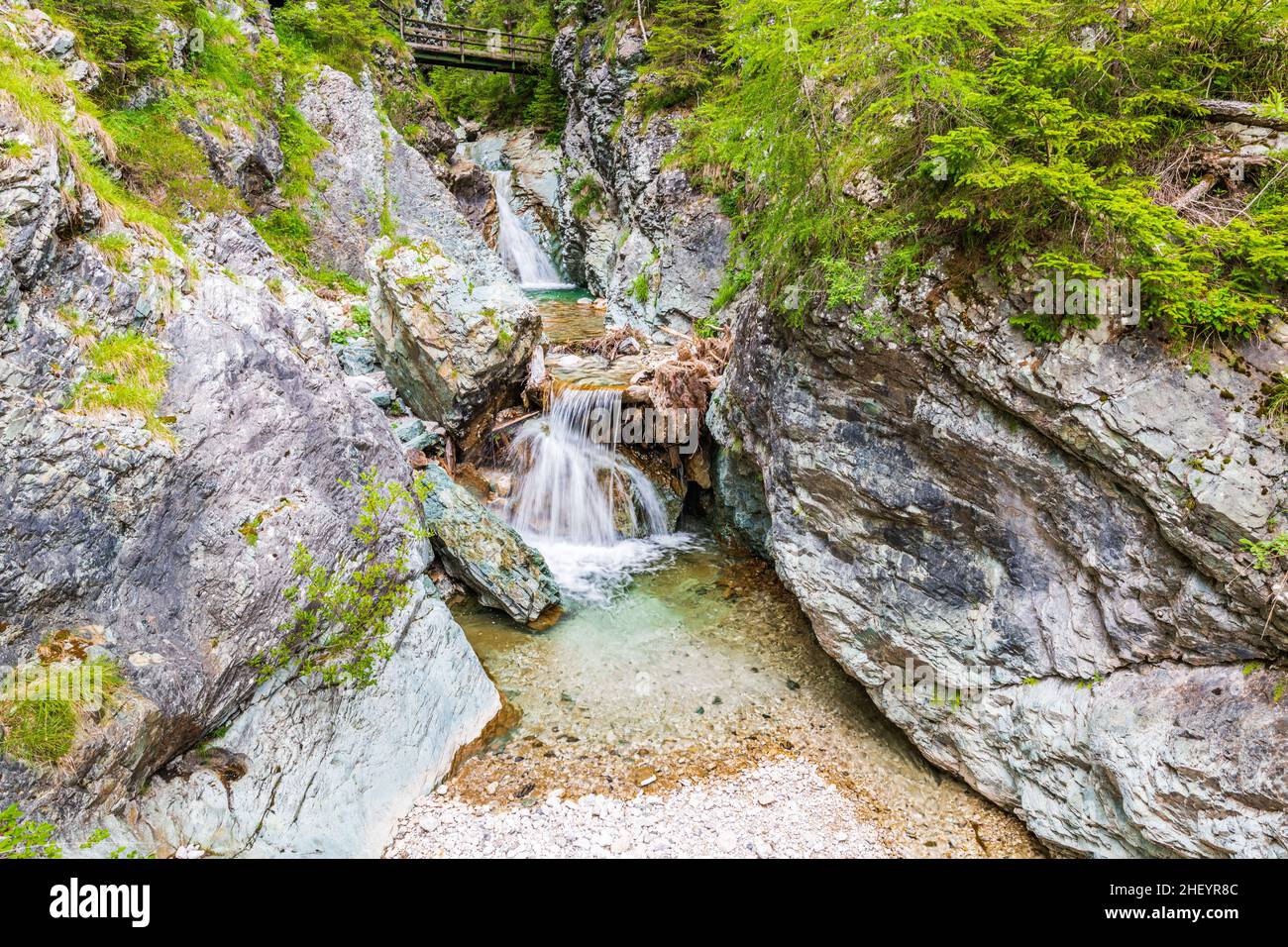 Summer among the paths, waterfalls and the villages of Sappada Stock ...
