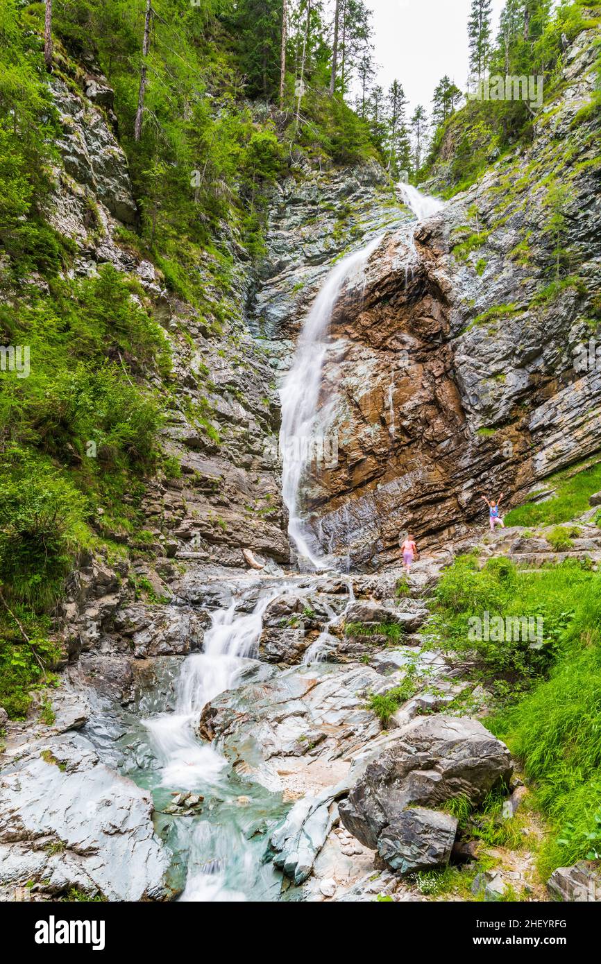 Summer among the paths, waterfalls and the villages of Sappada Stock ...