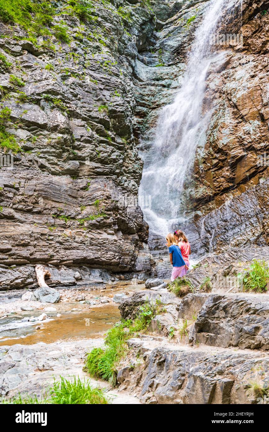 Summer among the paths, waterfalls and the villages of Sappada Stock ...