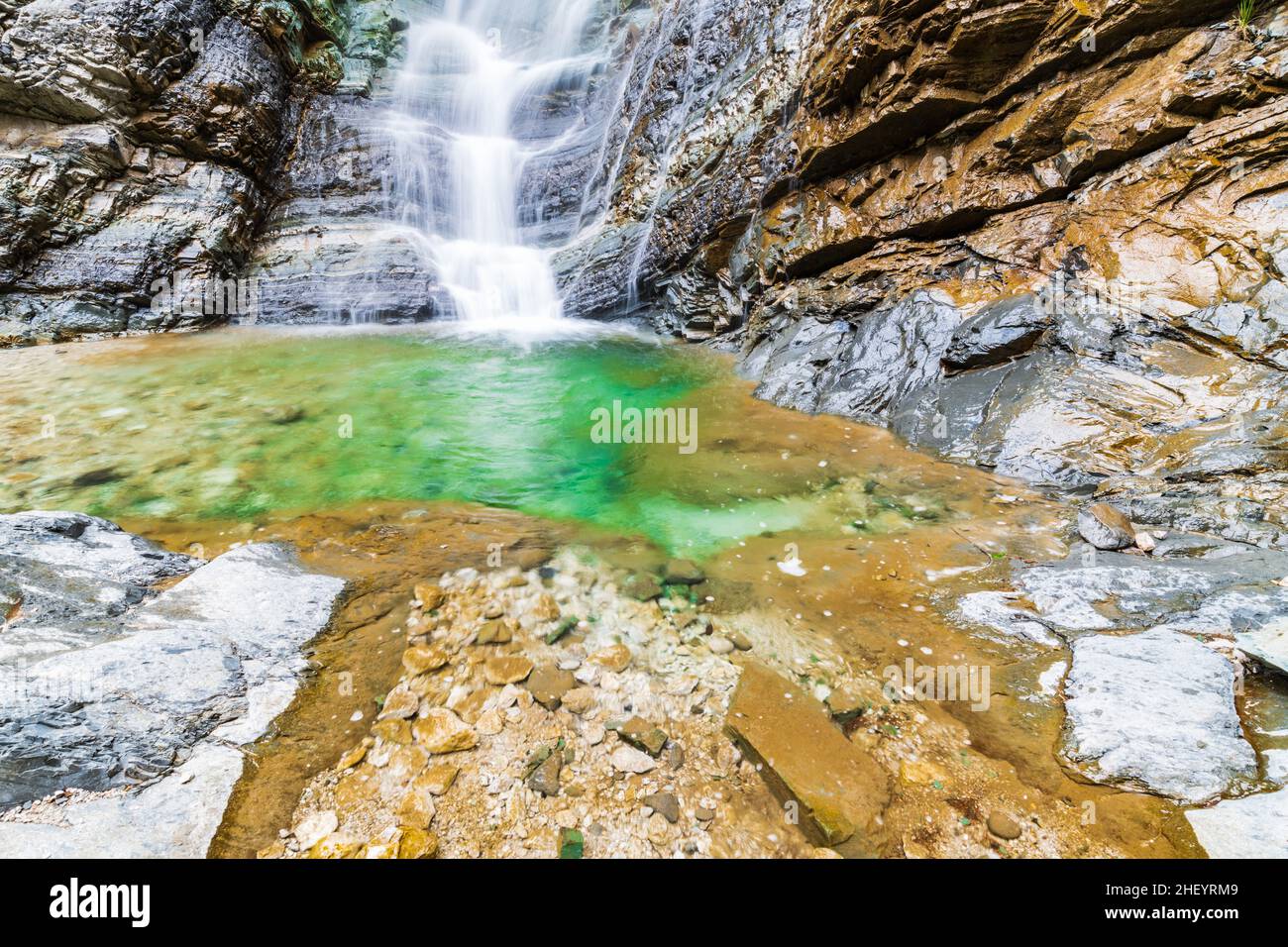 Summer among the paths, waterfalls and the villages of Sappada Stock ...