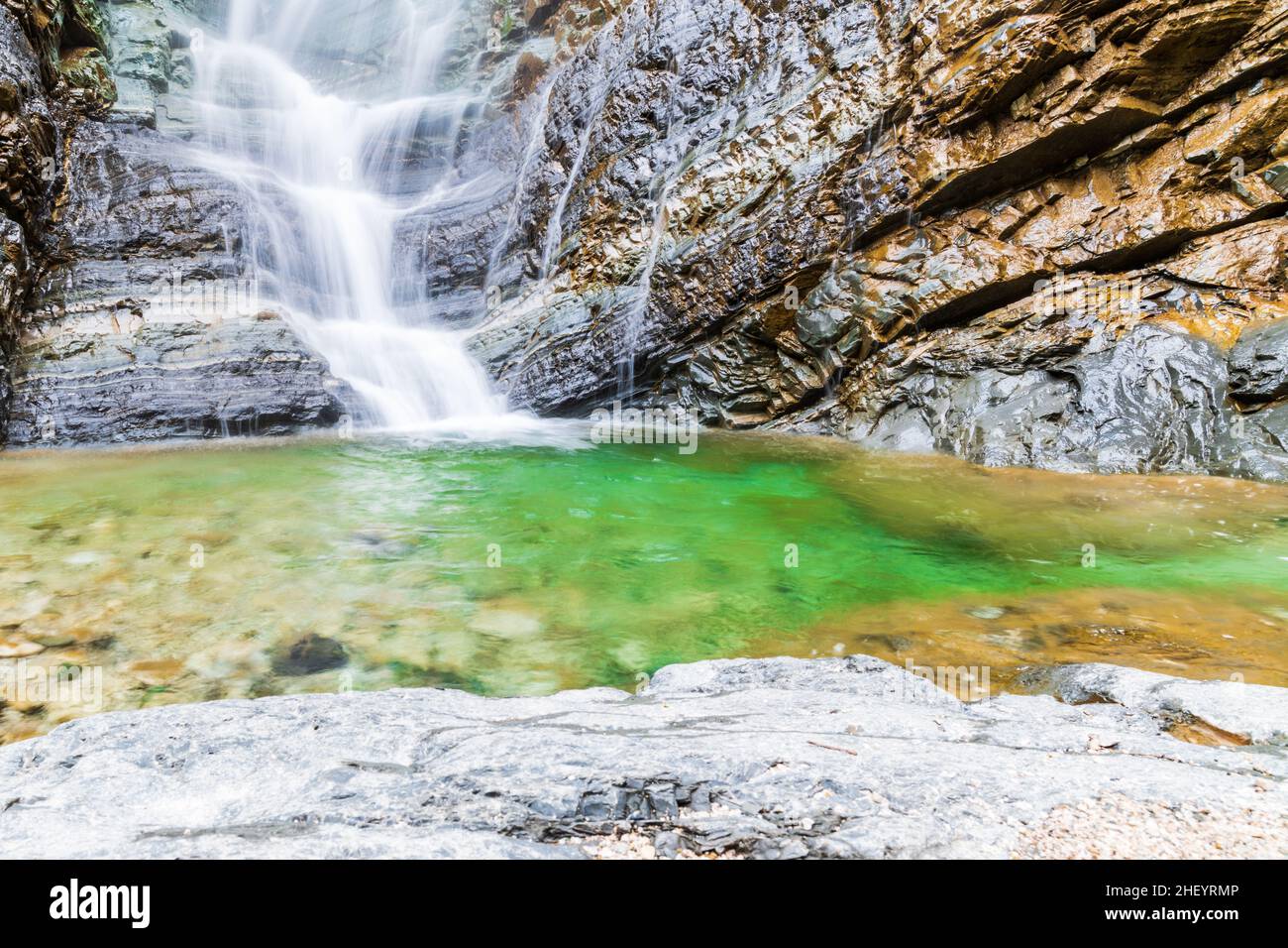 Summer among the paths, waterfalls and the villages of Sappada Stock ...