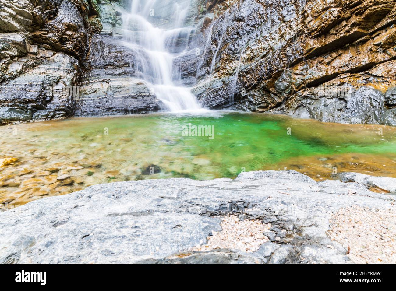 Summer among the paths, waterfalls and the villages of Sappada Stock ...