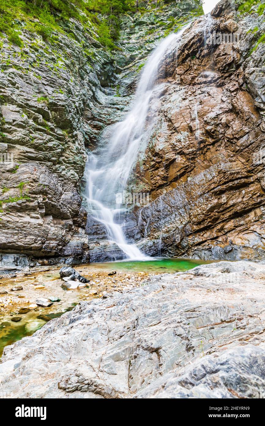 Summer among the paths, waterfalls and the villages of Sappada Stock ...