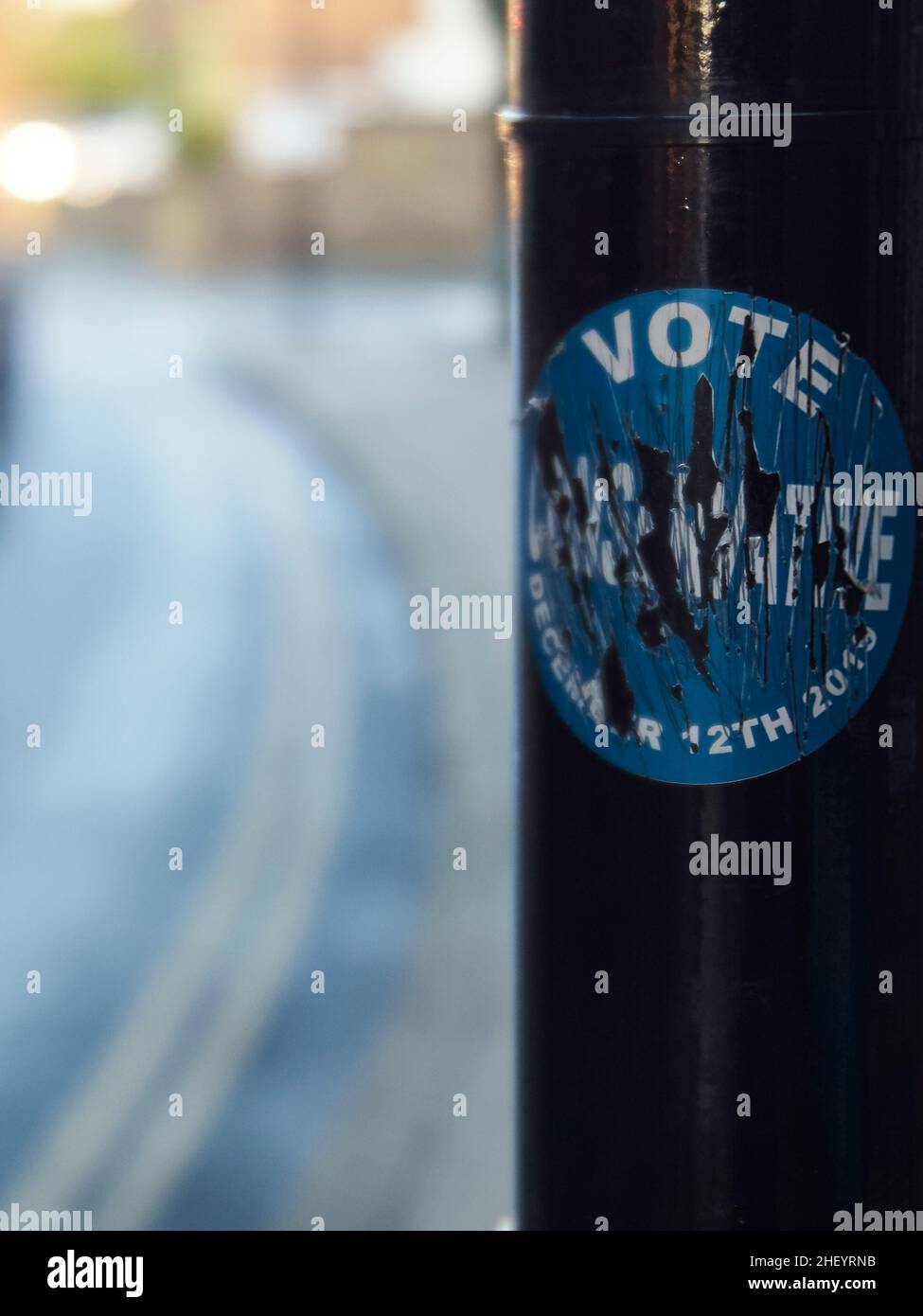 Political debate by proxy on the streets of London, UK - A Conservative ...