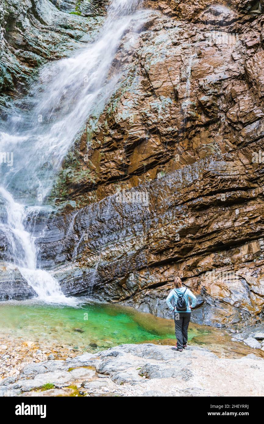 Summer among the paths, waterfalls and the villages of Sappada Stock ...