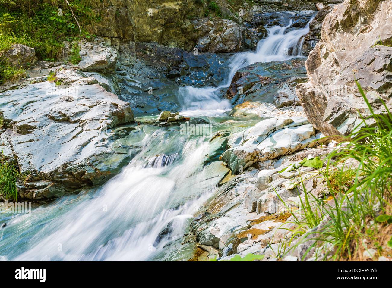 Summer among the paths, waterfalls and the villages of Sappada Stock ...
