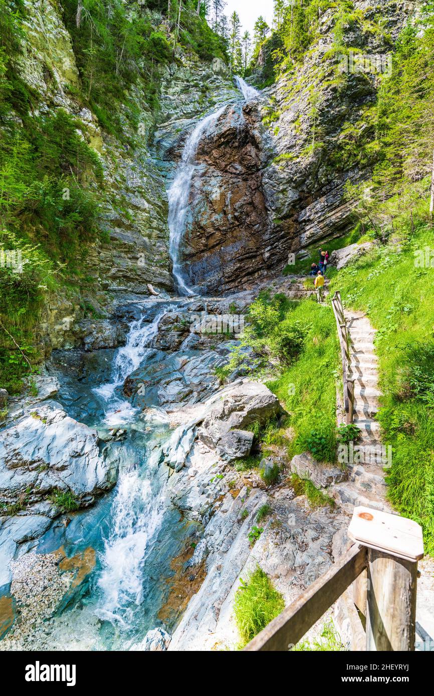 Summer among the paths, waterfalls and the villages of Sappada Stock ...