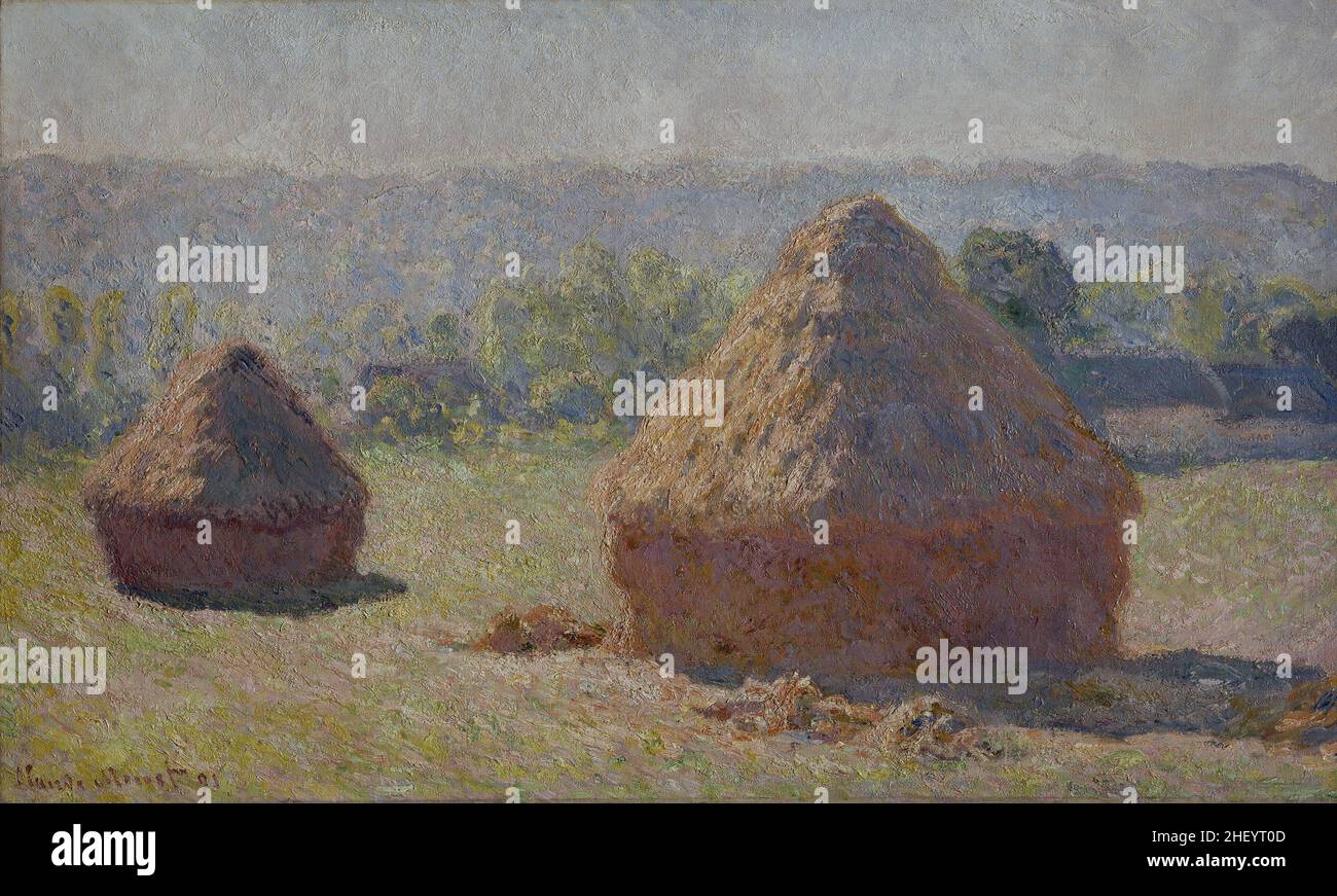 Haystacks claude monet hi-res stock photography and images - Alamy