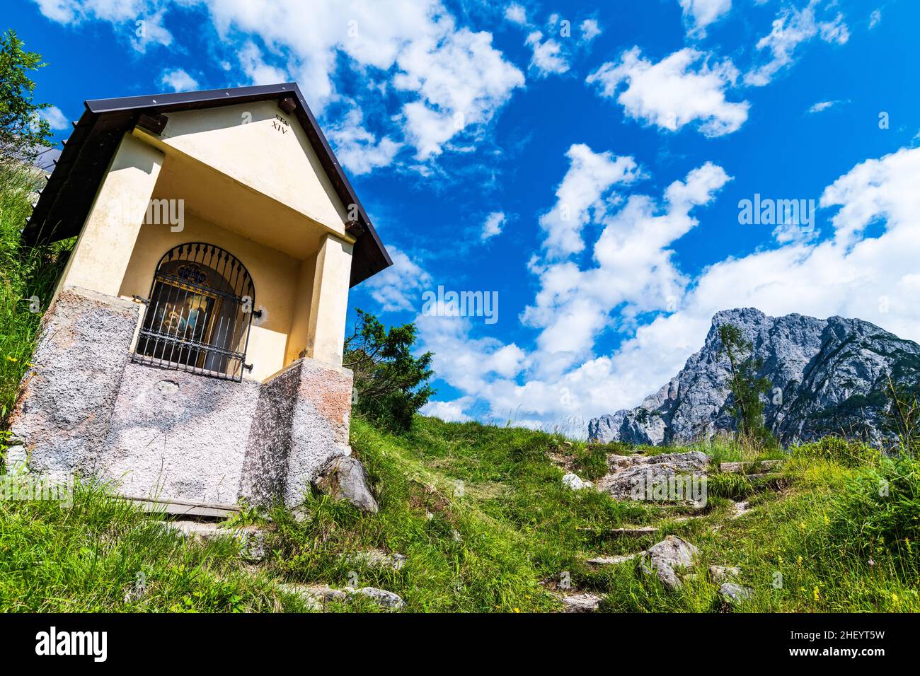 Summer among the paths, waterfalls and the villages of Sappada Stock ...