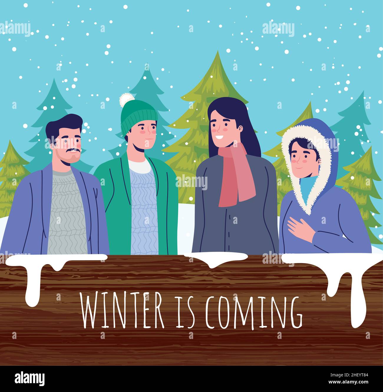 winter is coming banner Stock Vector Image & Art - Alamy