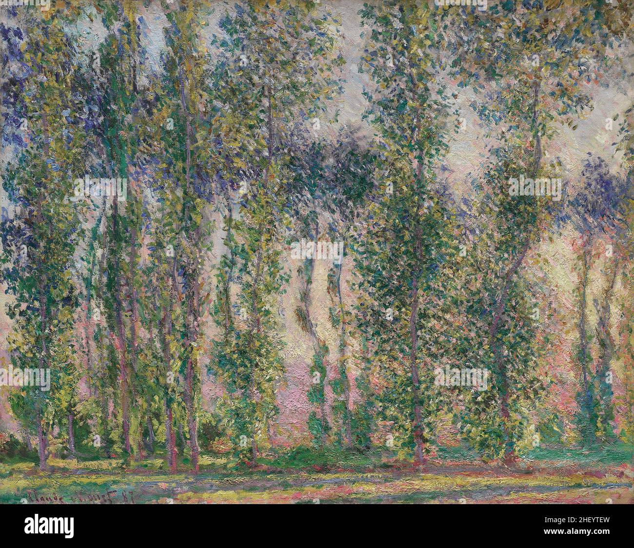Poplars monet hi-res stock photography and images - Alamy