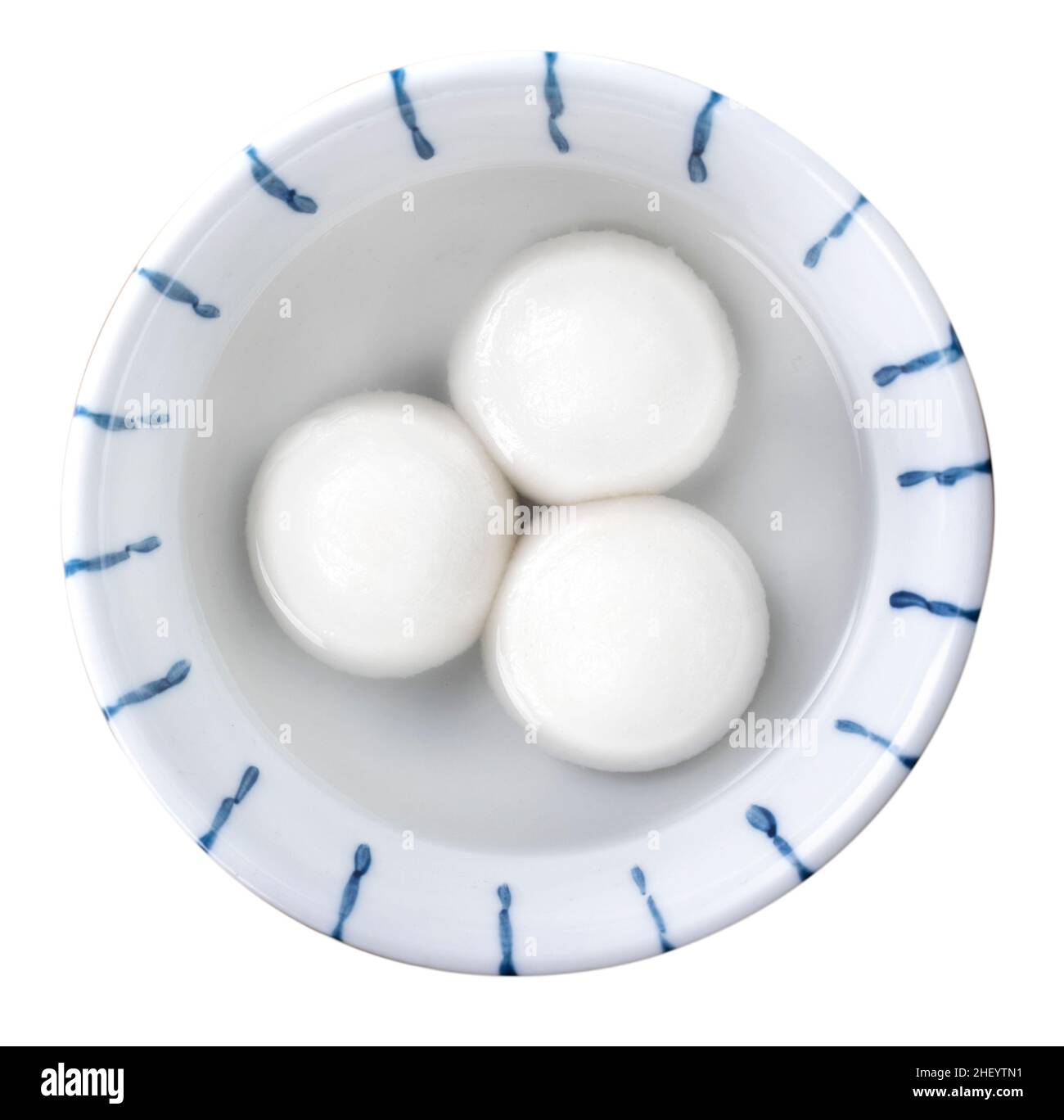 Top view of big tangyuan yuanxiao (yuan xiao tang yuan, glutinous rice ...