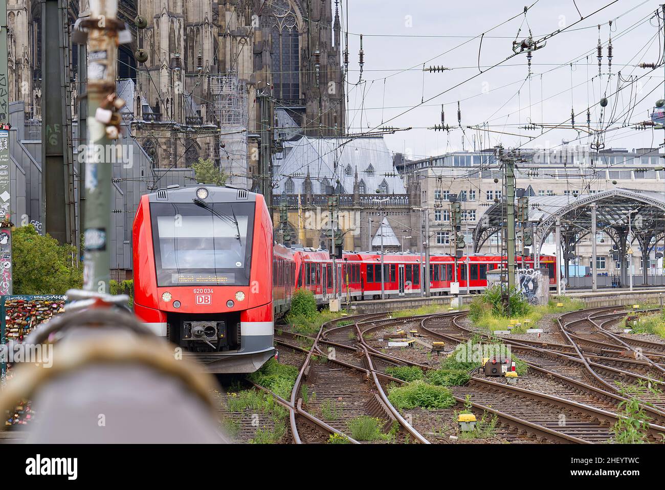 Cologne, Germany - July, 2021: S-Bahn regional suburban train S Bahn at Cologne K ln ...